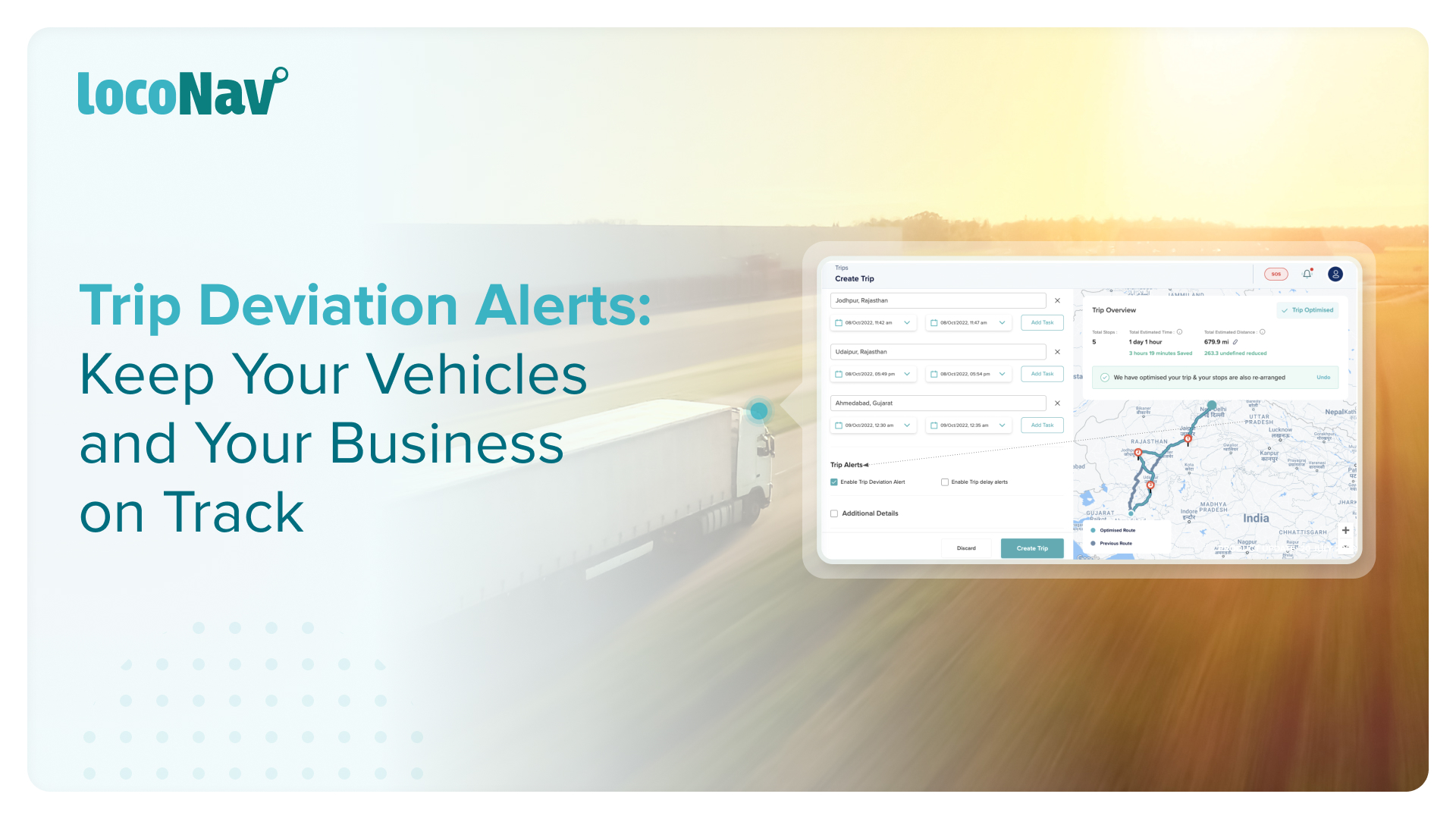 Upgrading Route Optimization With Trip Deviation Alerts